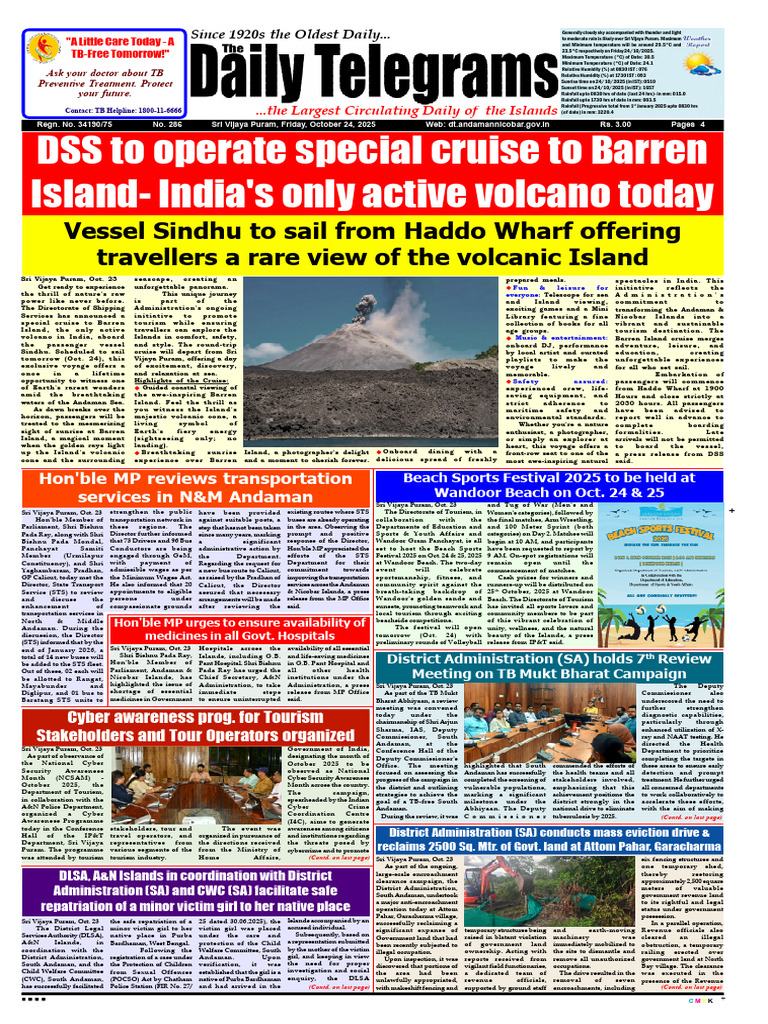 #The Daily Telegrams Oct 24 | PDF | Tourism