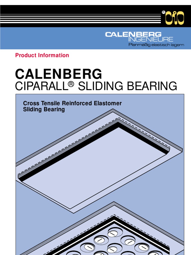 Ciparall Sliding Bearing en | PDF | Bearing (Mechanical) | Structural Steel