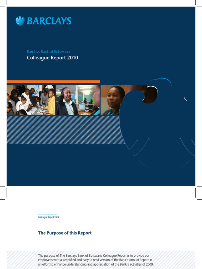 Barclays Bank Botswana 2010 Report | PDF | Banks | Audit Committee