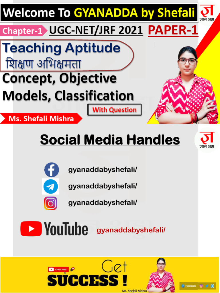 Teaching Aptitude: Concepts & Levels | PDF | Learning | Teachers