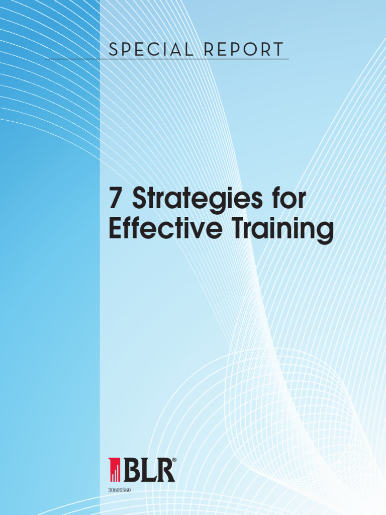 7 Strategies For Effective Training | PDF | Employment | Learning