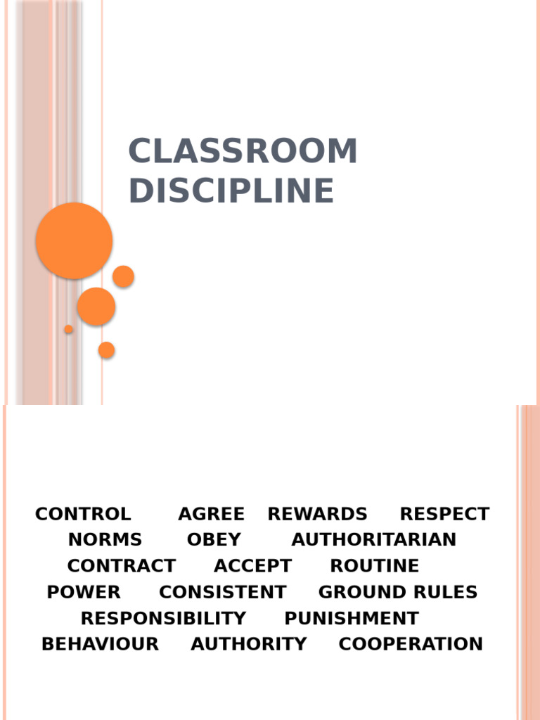 Classroom Discipline Strategies Explained | PDF