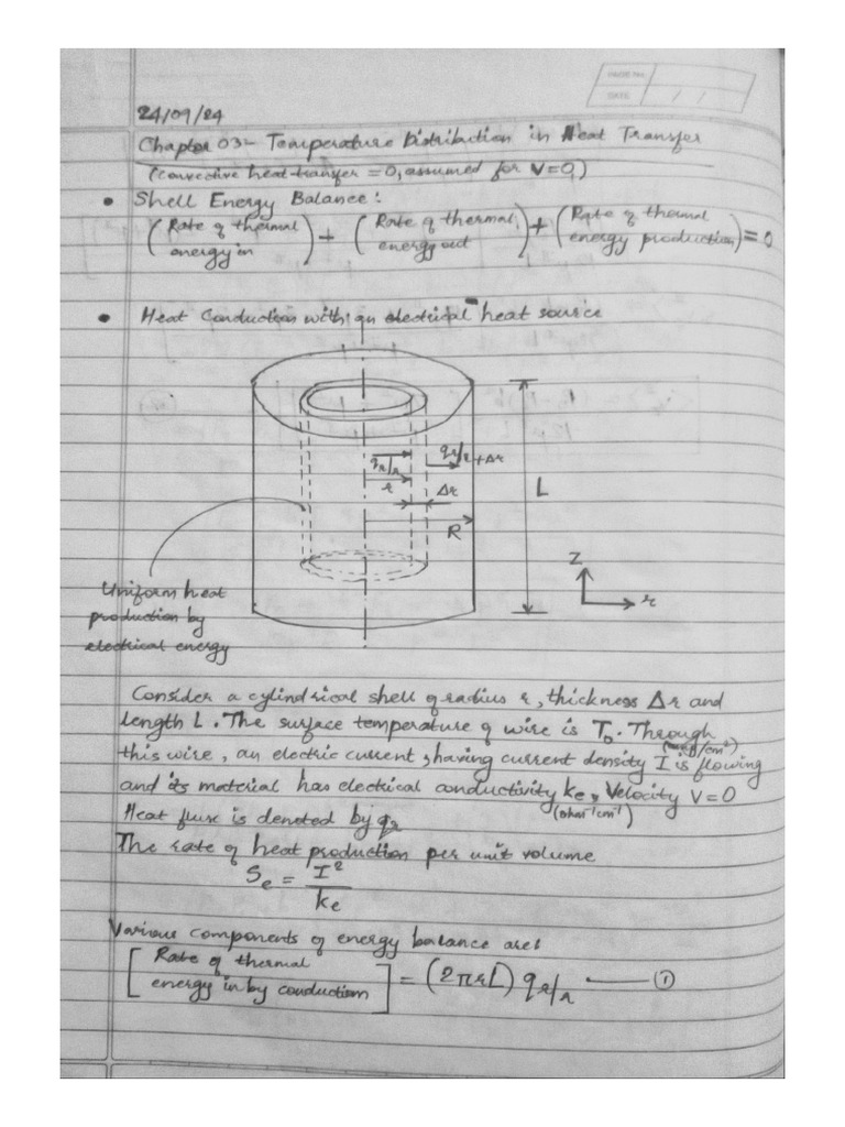 TP - Shell Energy Balance - Electrical Wire | PDF
