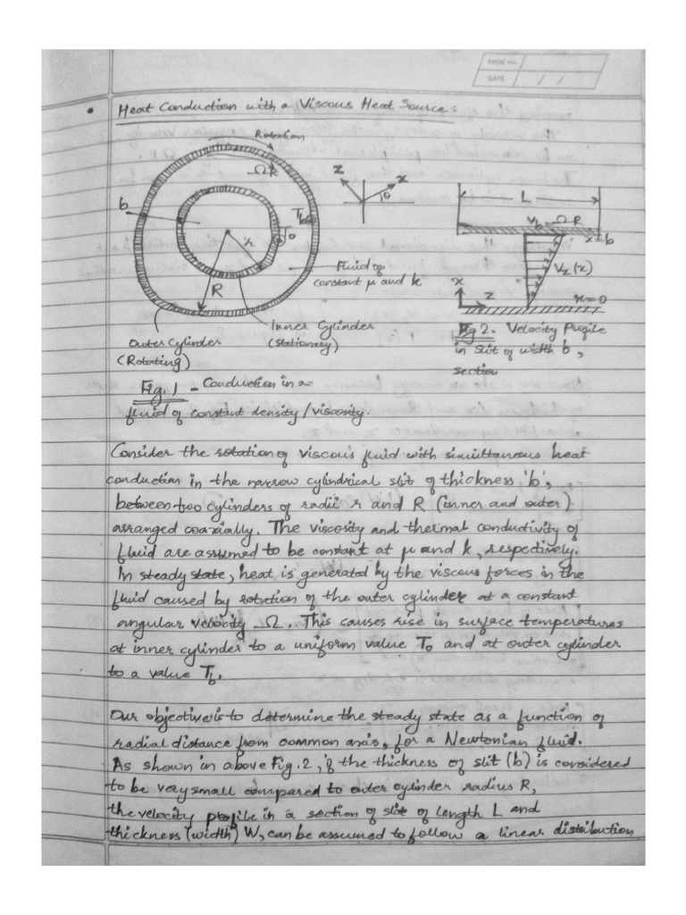 TP - Shell Energy Balance - Viscous Heat Source | PDF