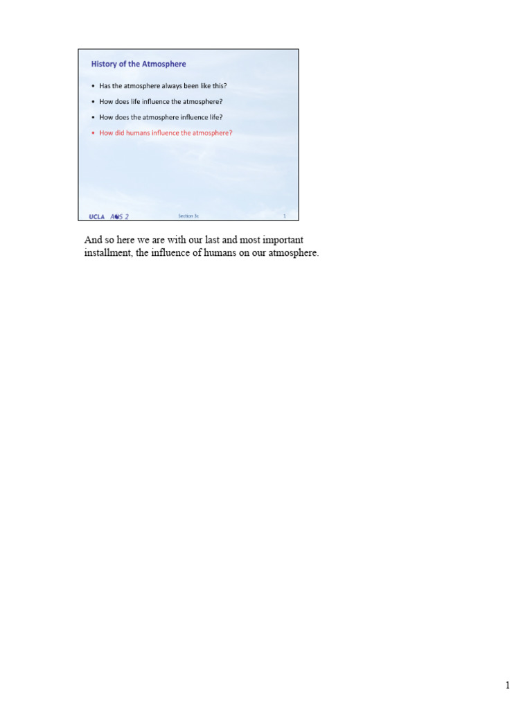 Human Impact on Earth's Atmosphere | PDF | Atmosphere Of Earth | Smelting