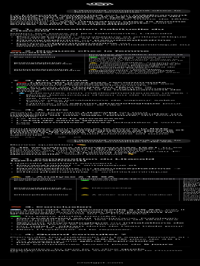 Litacold Et Grossesse | PDF
