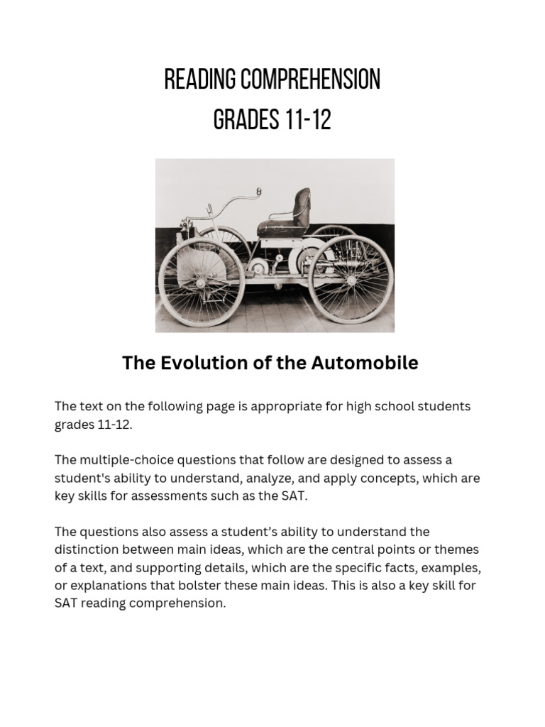 Automobile Evolution: Impact & Insights | PDF | Car | Sustainability