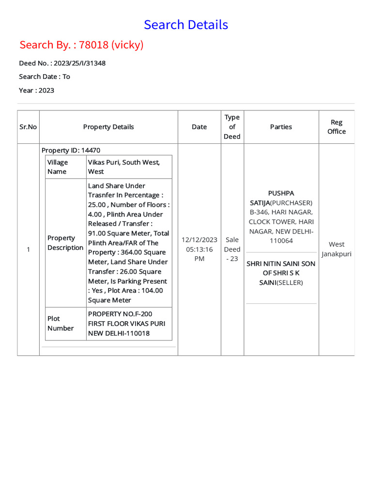 NGDRS - 1national Generic Document Registration System | PDF