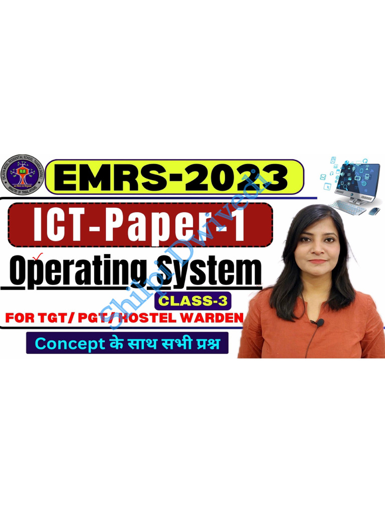 ICT Class-3 Operating System by Shilpi Dwivedi | PDF