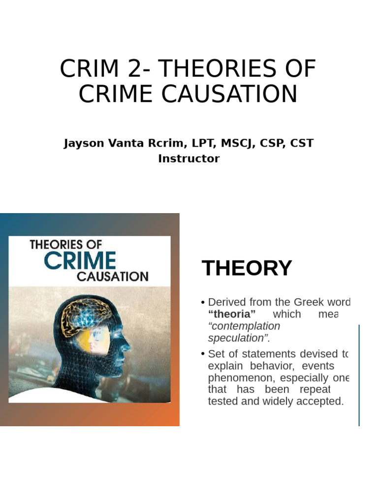 Crim 2 Lecture 3 D Sept 27 | PDF | Crimes | Crime & Violence