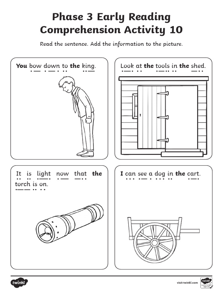 Early Reading Comprehension Activity With Sound Buttons Copy 4 | PDF