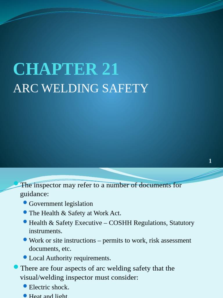 Arc Welding Safety | PDF