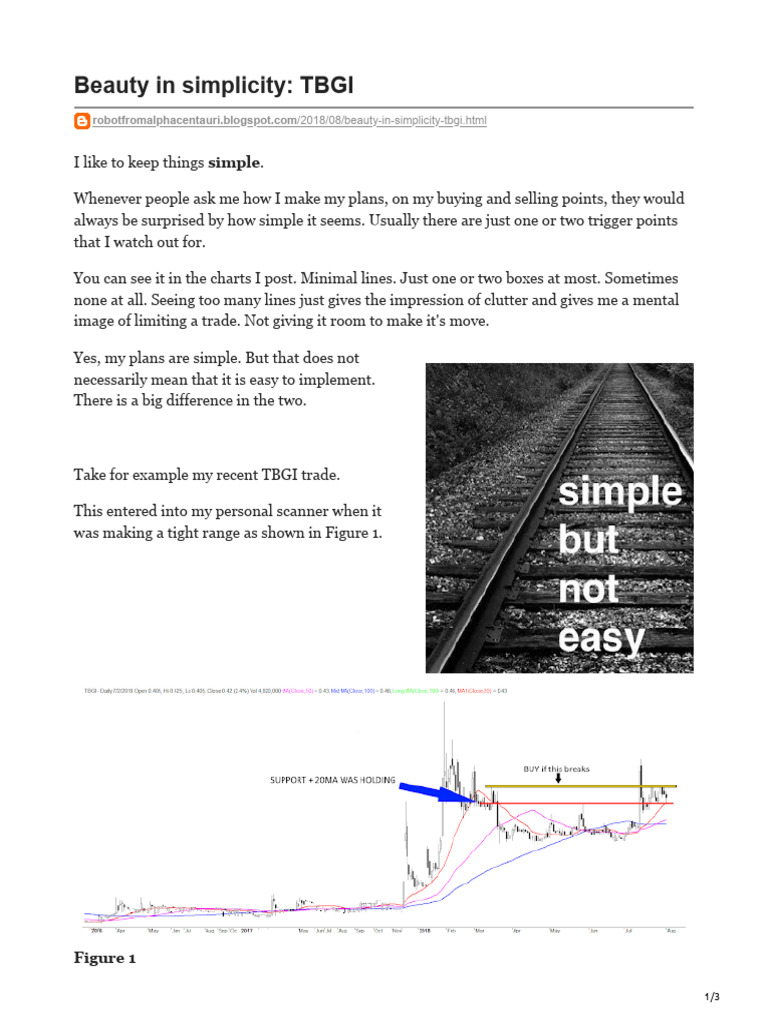 TBGI Trade Strategy: Simple Success | PDF