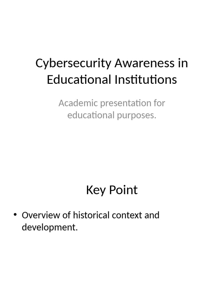 Cybersecurity Awareness Presentation | PDF