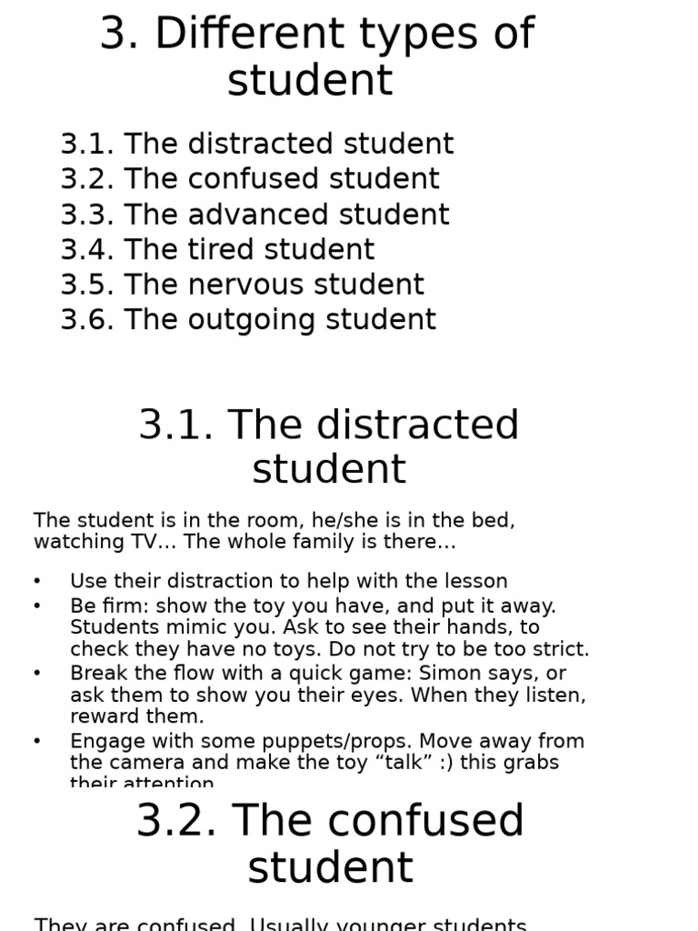 Different Types of Students | PDF