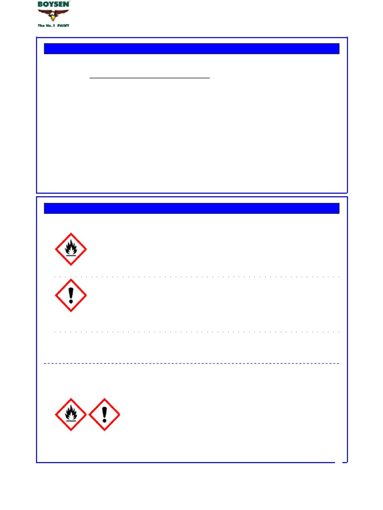 Boysen Lacquer Thinner Safety Data Sheet | PDF | Toxicity | Dangerous Goods