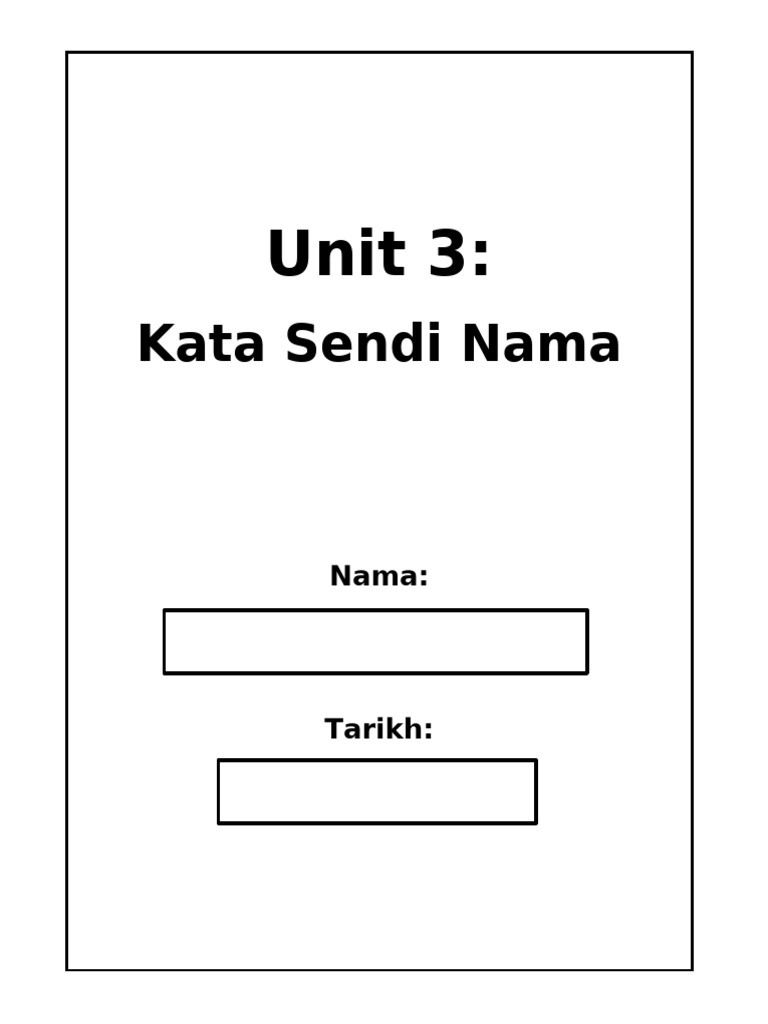 Panduan Penggunaan Kata Sendi Nama | PDF