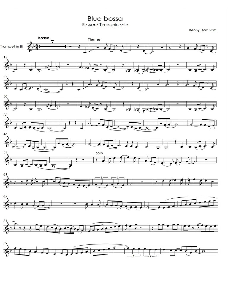 Blue Bossa | PDF