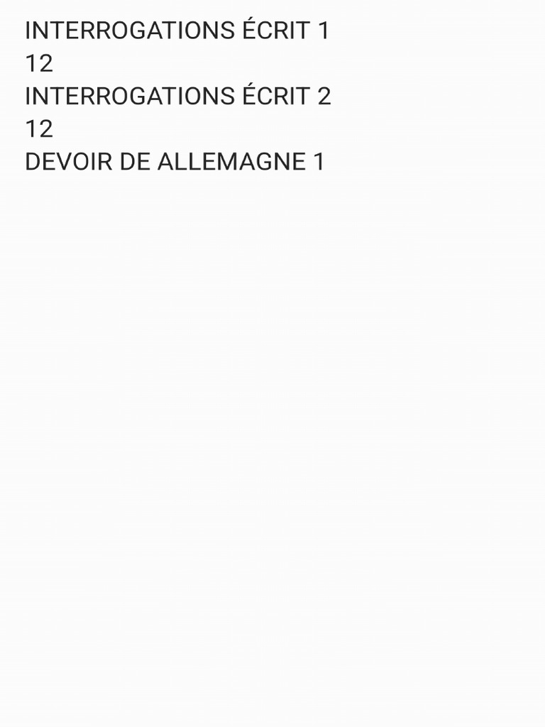Les Notes de L'allemagne | PDF