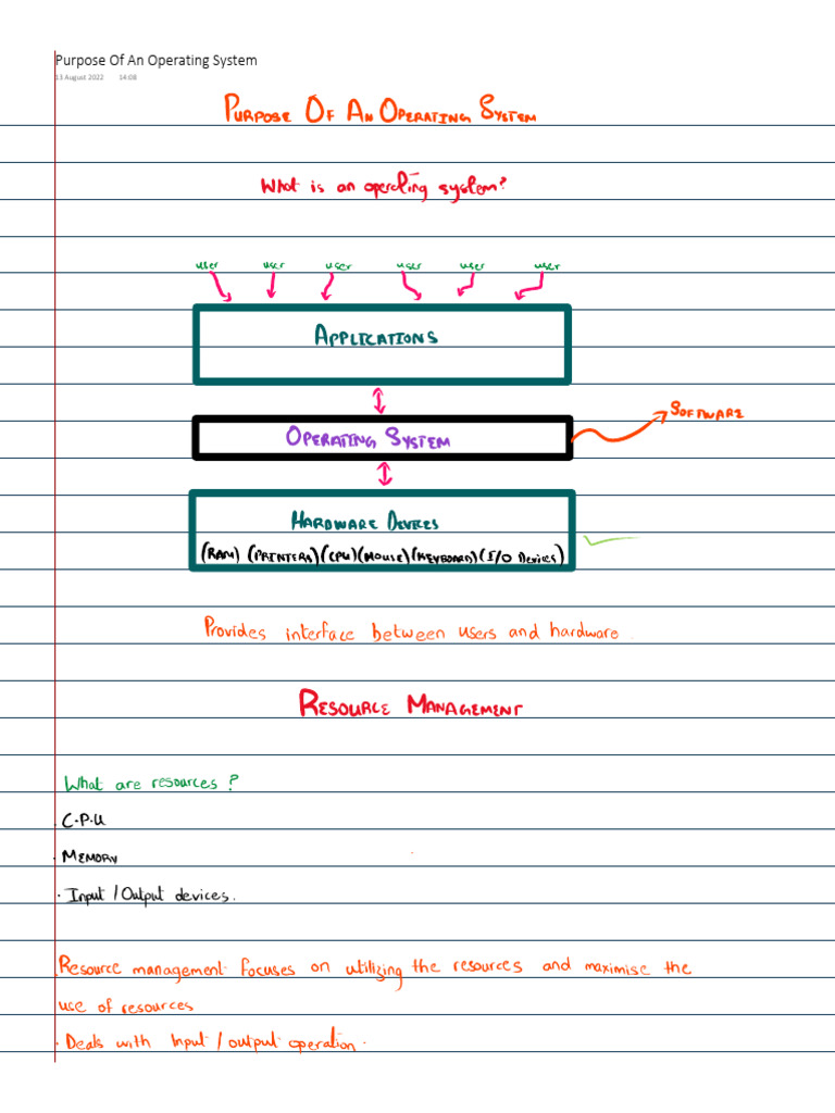 Purpose of An Operating System | PDF