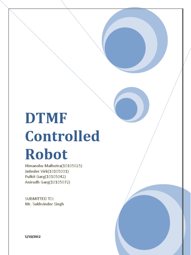 DTMF Controlled Robot | PDF | Electronics | Telecommunications