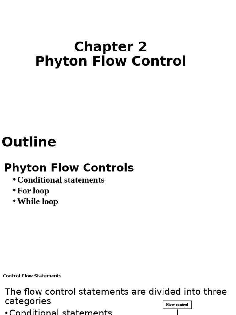 Chapter 2. Phyton Flow Control | PDF | Control Flow | Python (Programming Language)