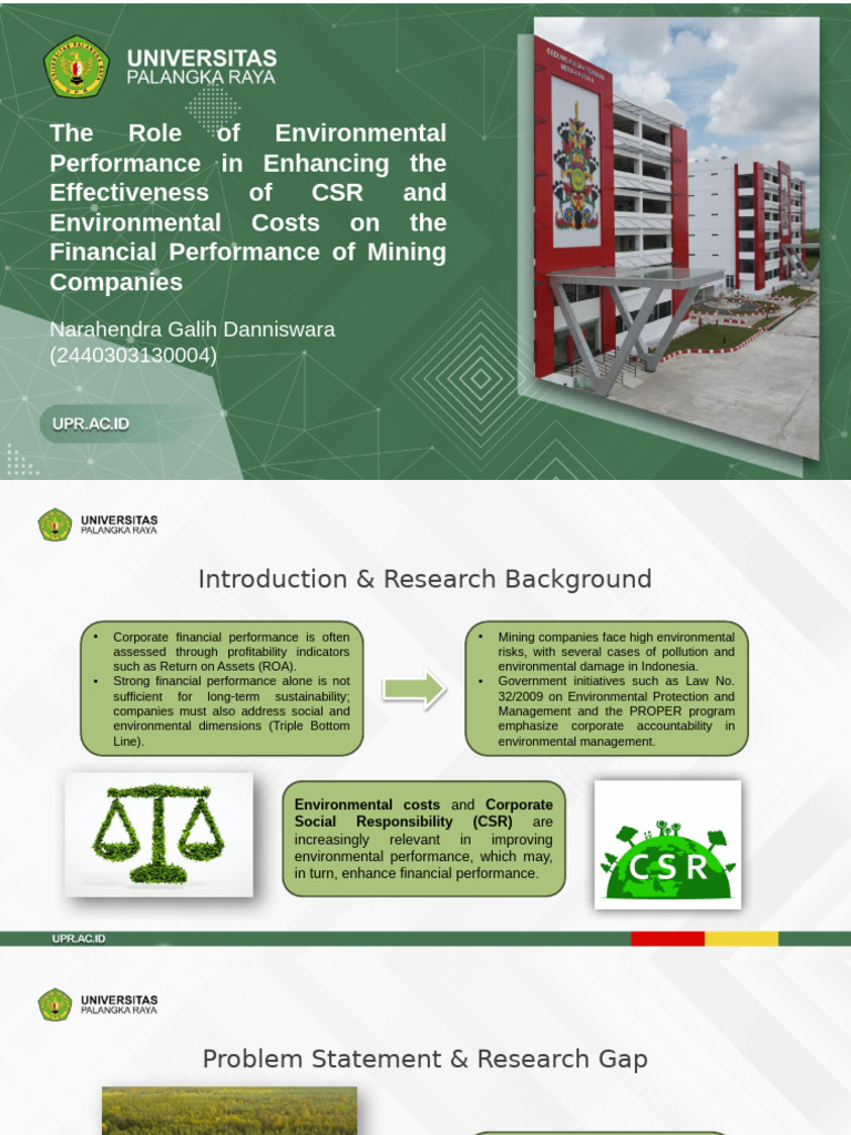 Narahendra Galih Danniswara - PPT Kolokium | PDF | Corporate Social ...