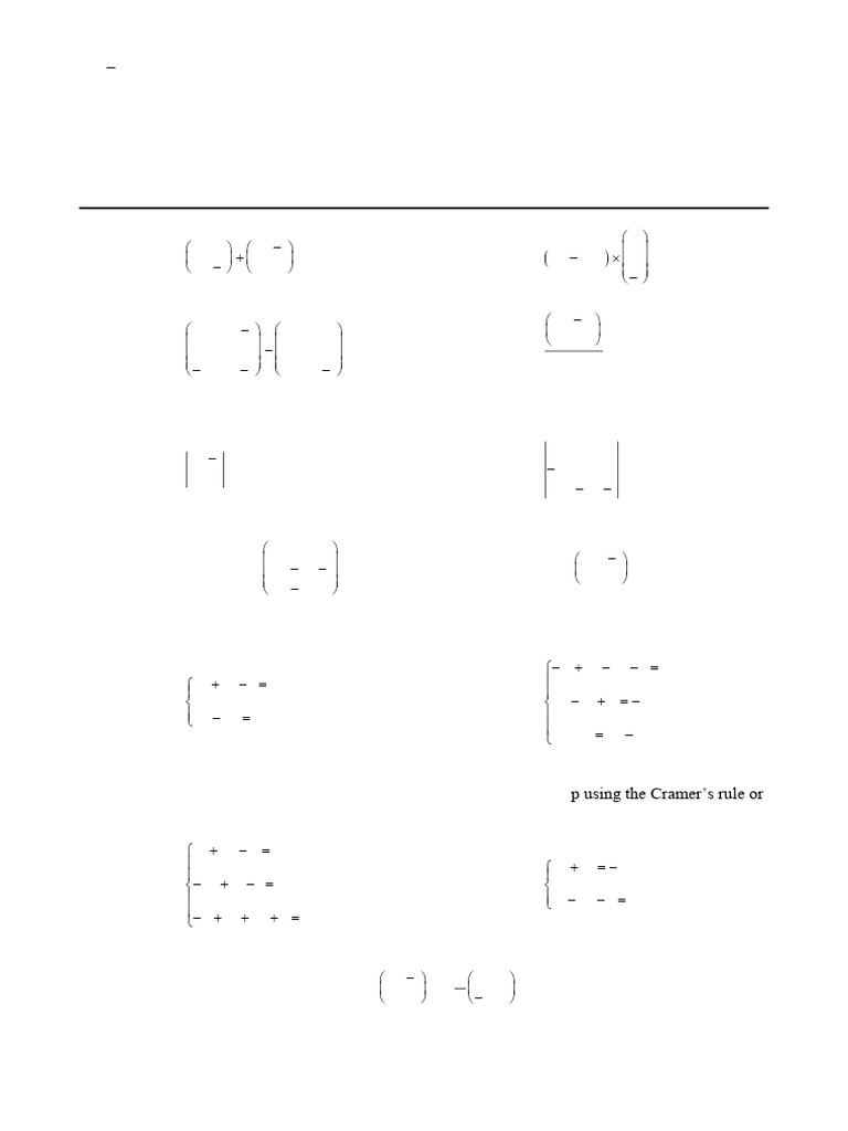 ENMA 111 Tutorial 8 - Matrices 2x2 | PDF