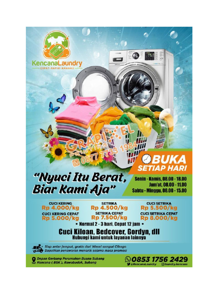 Desain Brosur Mister Laundry | PDF