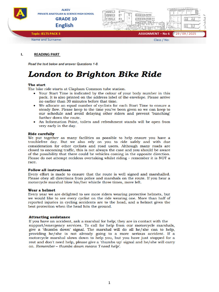 Ielts Pack 3 29 September | PDF