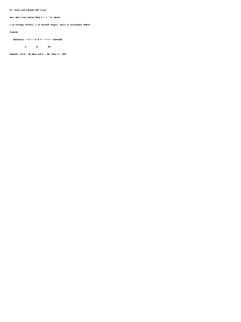 Basic Electronics Answersheet Sample | PDF