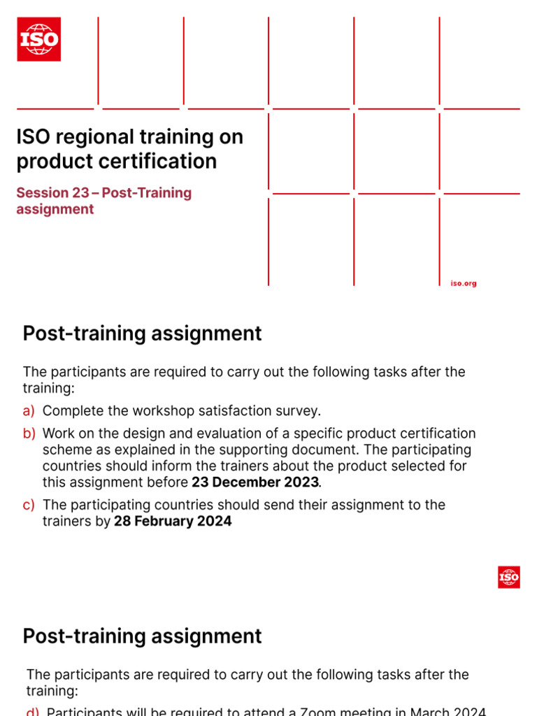 Session 23 - Post-Training Assignment - Final | PDF