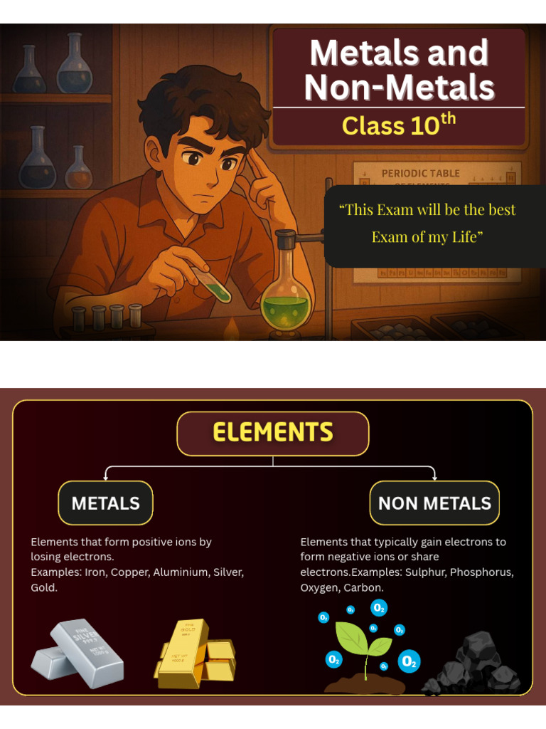 Metals vs Non-Metals: Properties & Uses | PDF | Nitric Acid | Rust