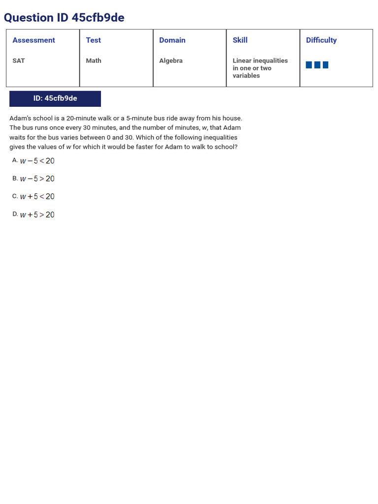 3 Linear Inequalities in One or Two Variables (Hard) | PDF | Volt | Sat