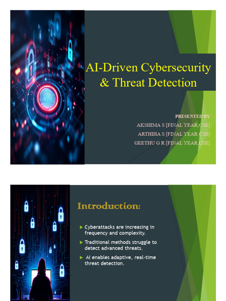 AI - Driven Cybersecurity & Threat Detection | PDF