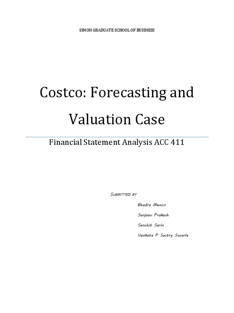 Costco Financial Strategies and Risks | PDF | Costco | Valuation (Finance)