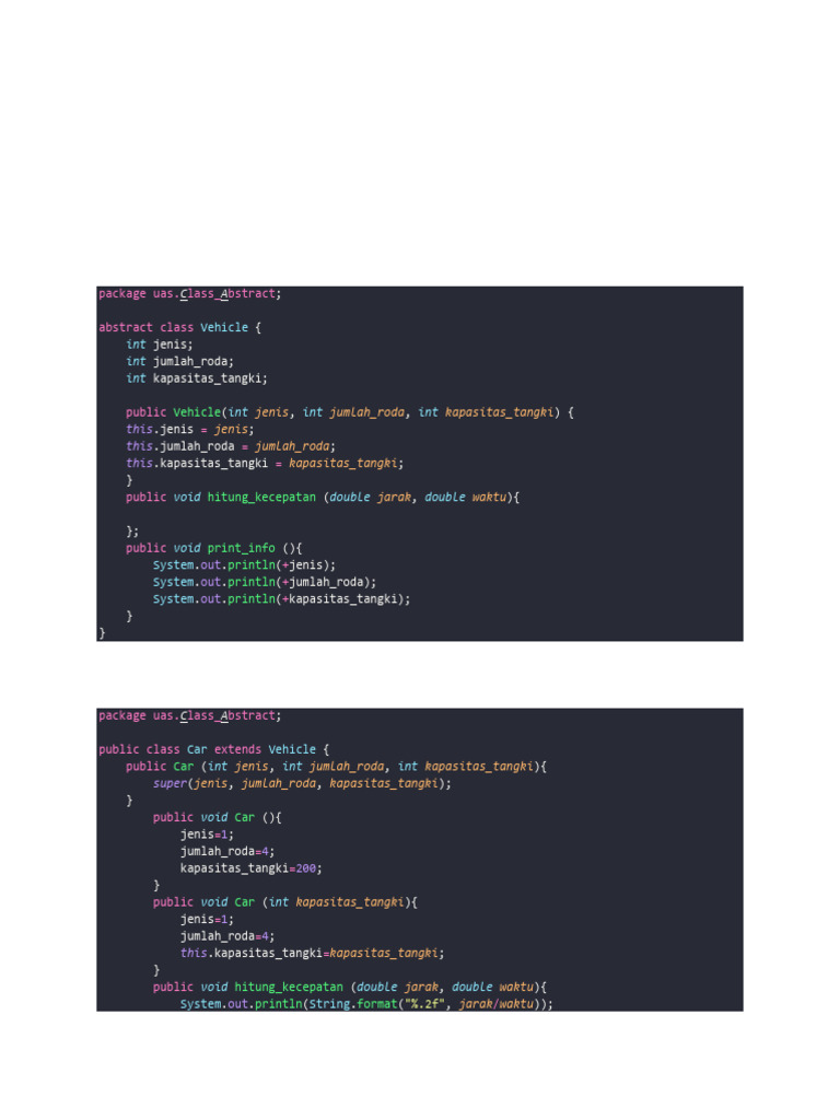 Angelina Mega L - UAS PBO | PDF | Object Oriented Programming ...