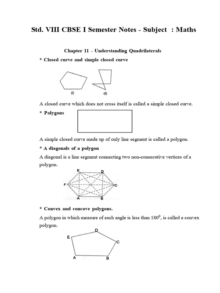 Understanding Polygons and Quadrilaterals | PDF | Classical Geometry ...