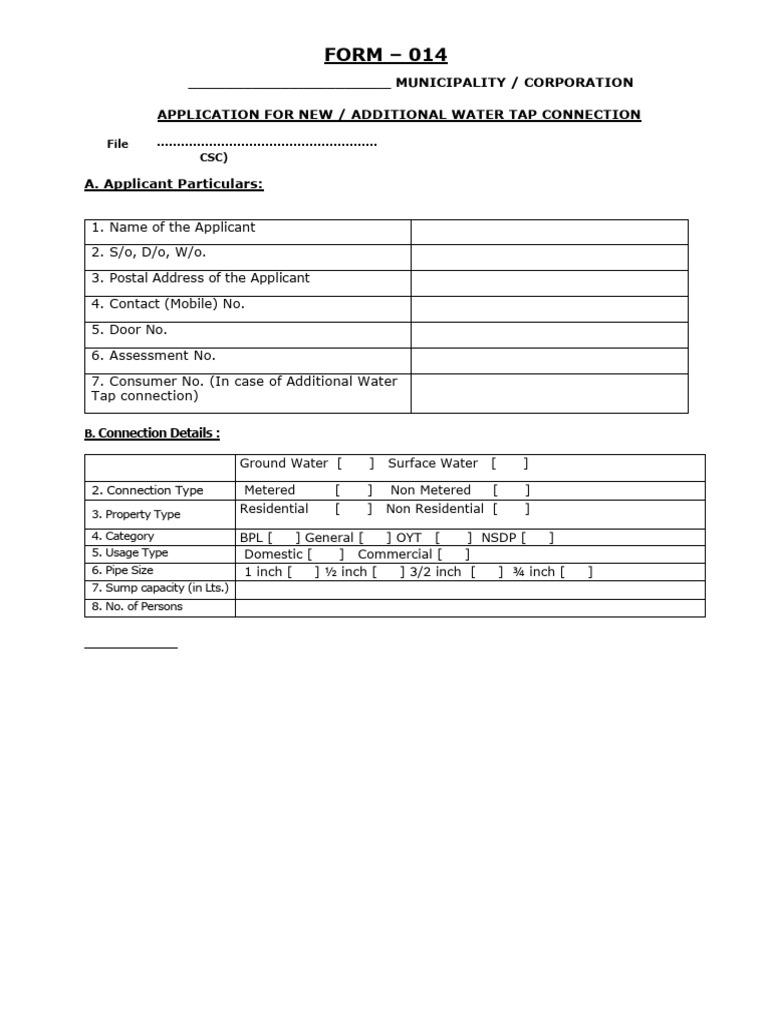 Water Tap Application | PDF