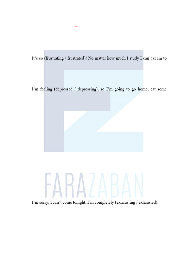 Past and Present Participle Practice | PDF
