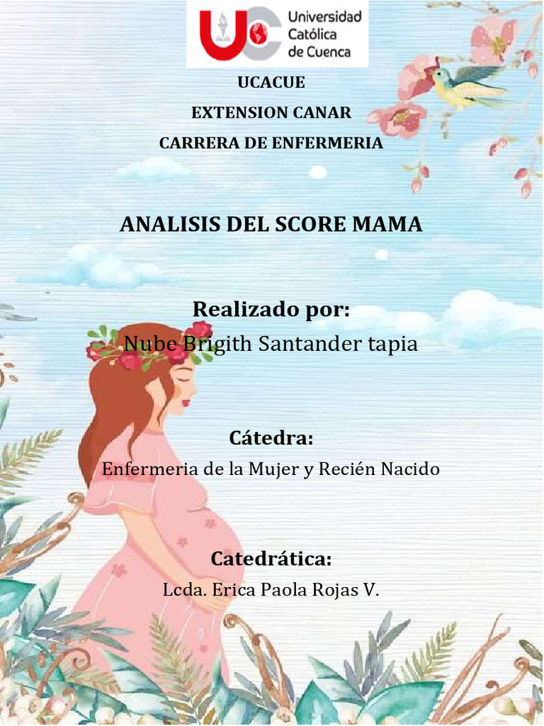 Análisis del Score MAMÁ en Obstetricia | PDF | Presión sanguínea | Partería