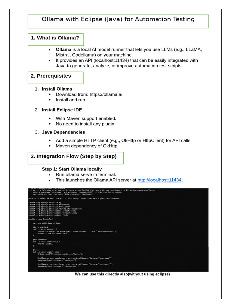 Ollama | PDF | Eclipse (Software) | Java (Programming Language)