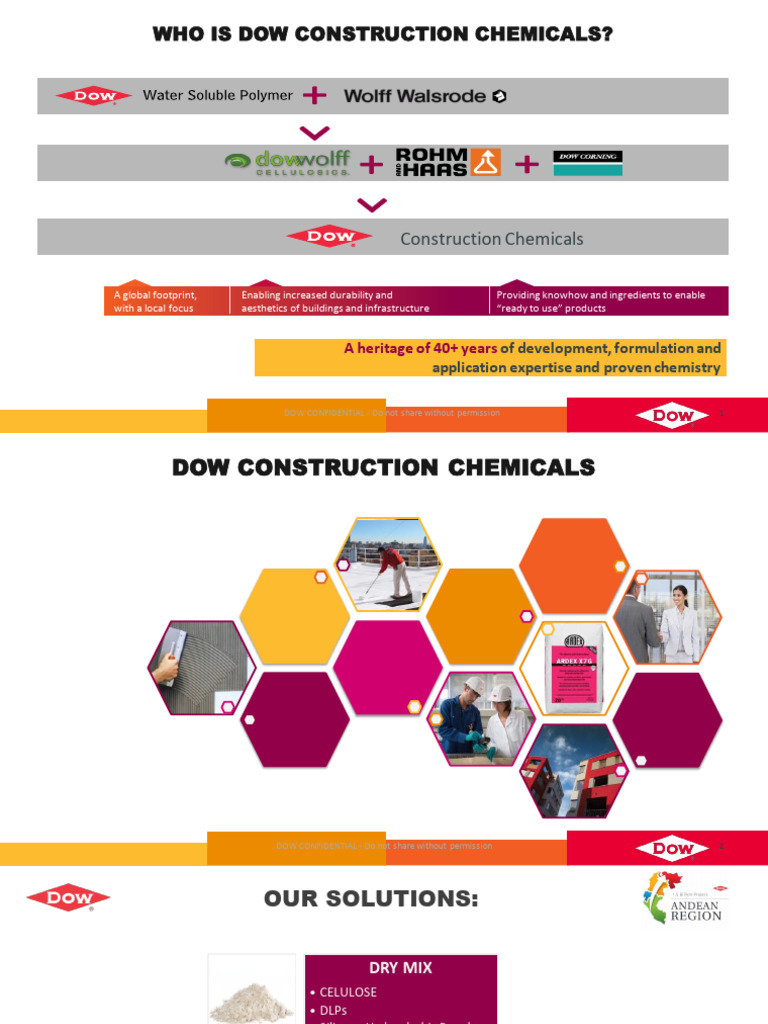 Dow Construction Chemicals Overview | PDF | Concrete | Acrylic Paint