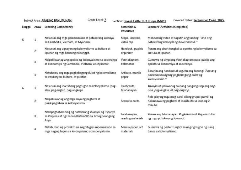 AP Q2 WK 5 6 | PDF