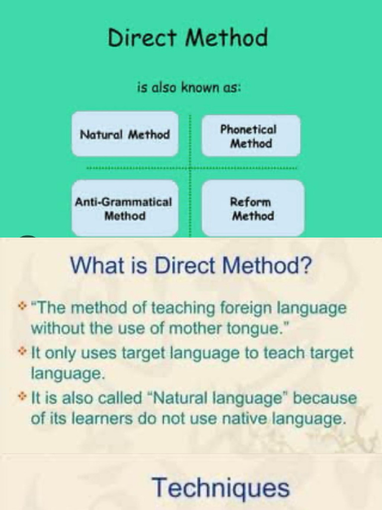 Direct Method | PDF