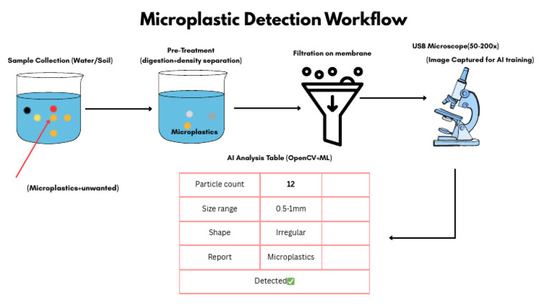 Microplastic Detection Workflow | PDF