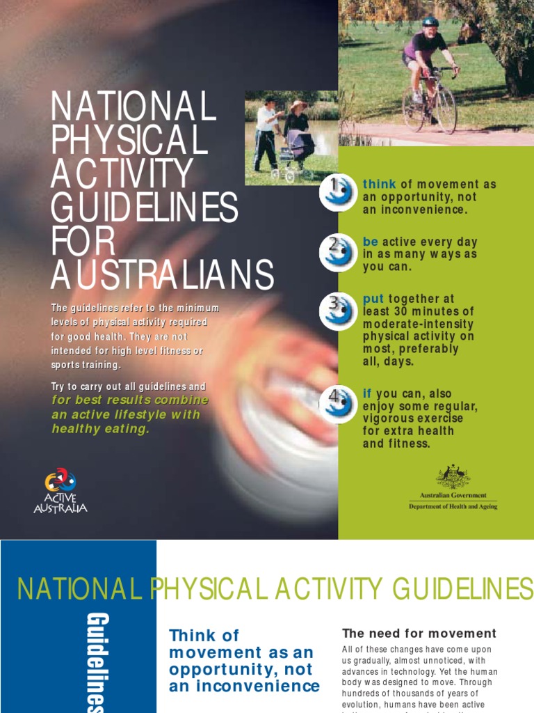 National Physical Activity Guidelines FOR Australians: Think | PDF ...