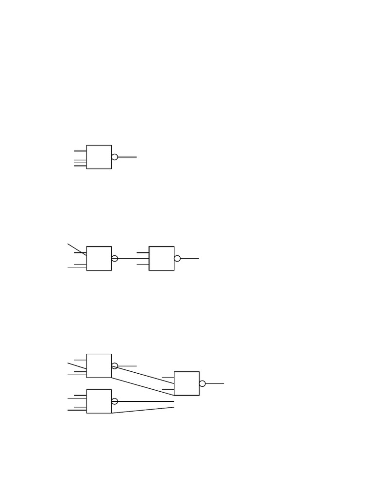 NAND Gates Implementation With Diagrams | PDF