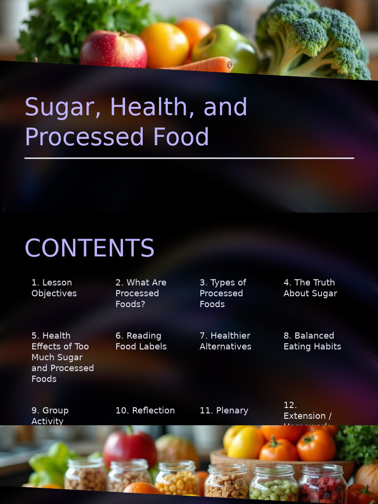 Sugar, Health and Processed Food | PDF | Foods | Convenience Food