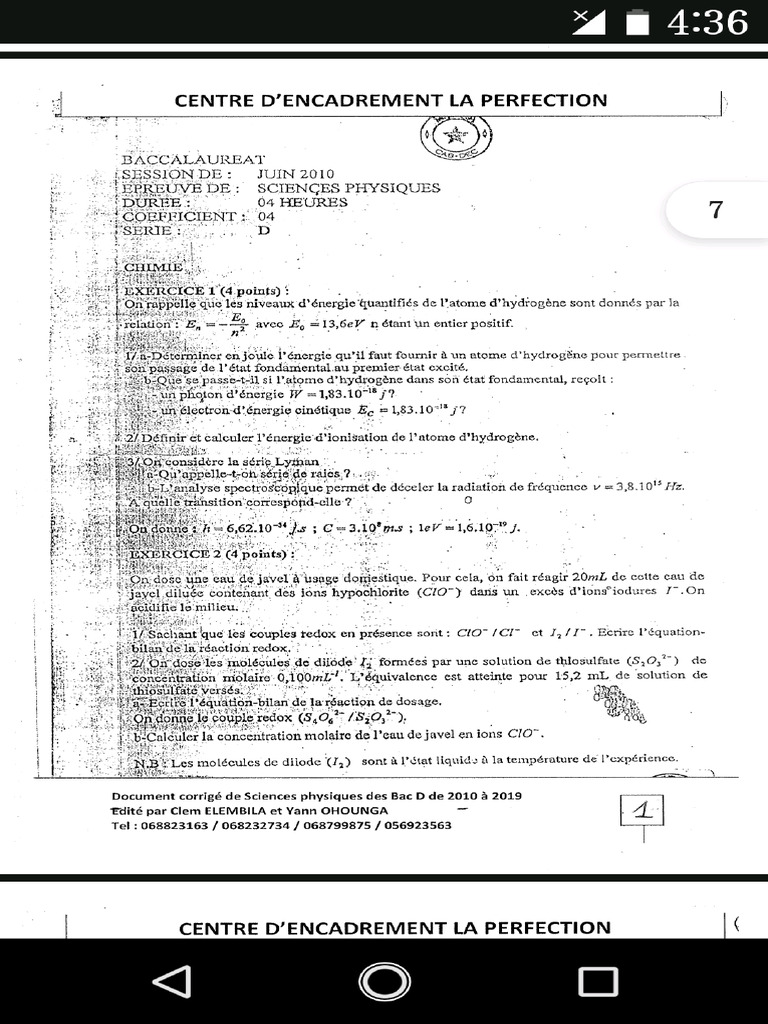 PDF - 1749spectre D'atome D'hydrogène 2573 | PDF